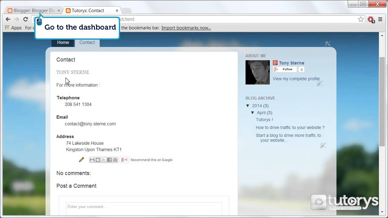 How to insert a map with Blogger ? - YouTube