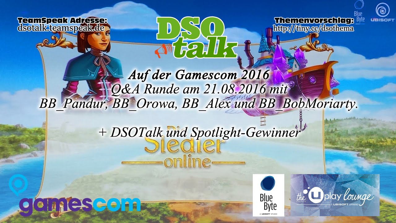DSO Community Day auf der Gamescom am 21.08.2016 - YouTube