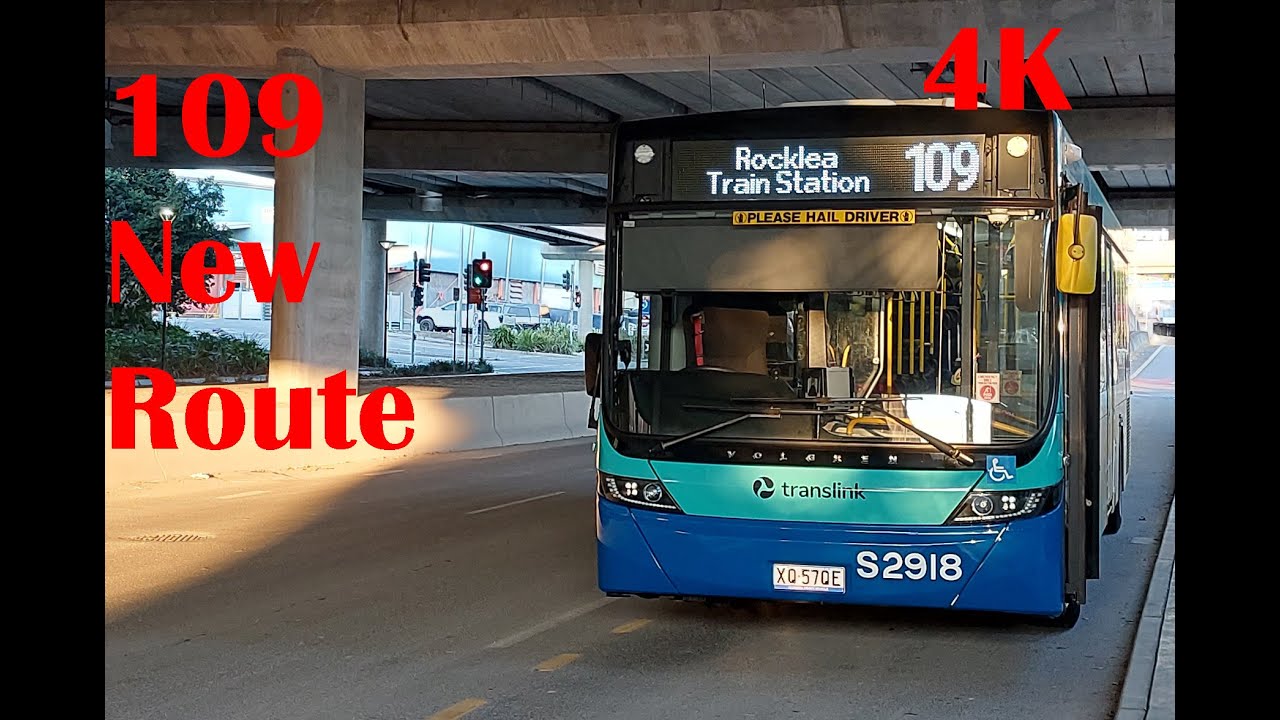Brisbane City Bus. New 109 Route... Outbound... 4K - YouTube