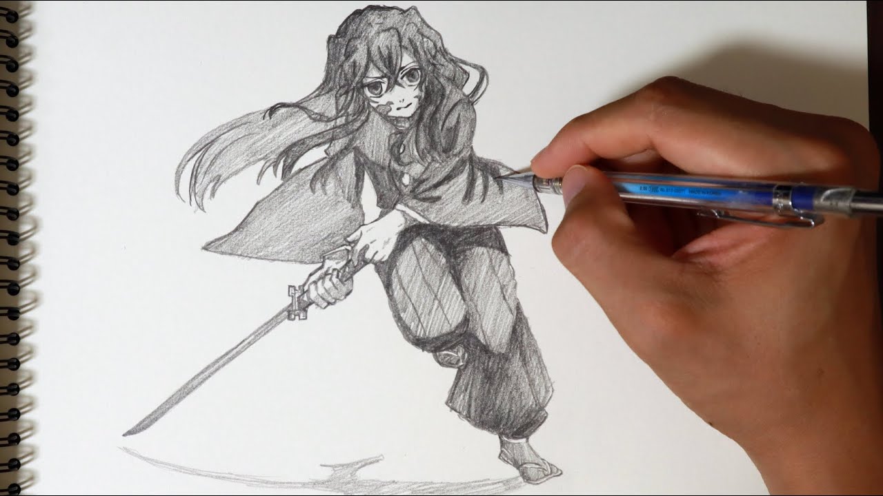 How to draw Muichiro / Demon Slayer - YouTube
