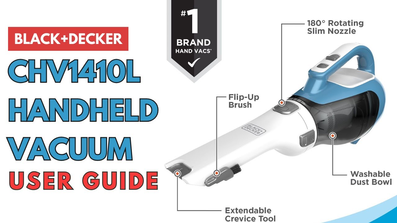 BLACK+DECKER CHV1410L Cordless Handheld Vacuum : Installation & Setup ...