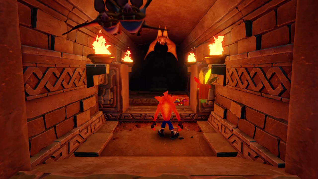 Temple ruins Walkthrough all boxes and clear gemCrash Bandicoot N. Sane ...