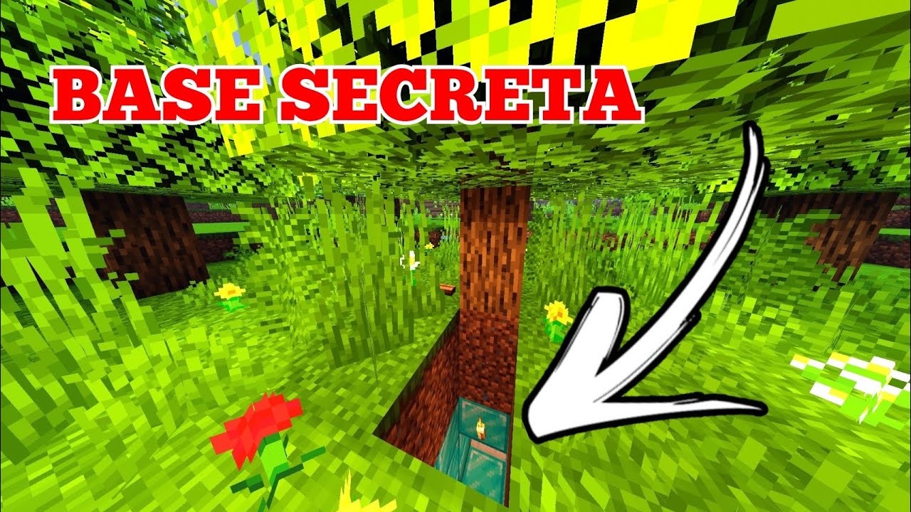 BASE SECRETA DEBAJO DE UN ARBOL EN MINECRAFT - YouTube