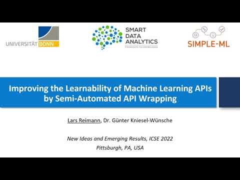[ICSE 2022] Improving the Learnability of Machine Learning APIs by Semi-Automated API Wrapping ...