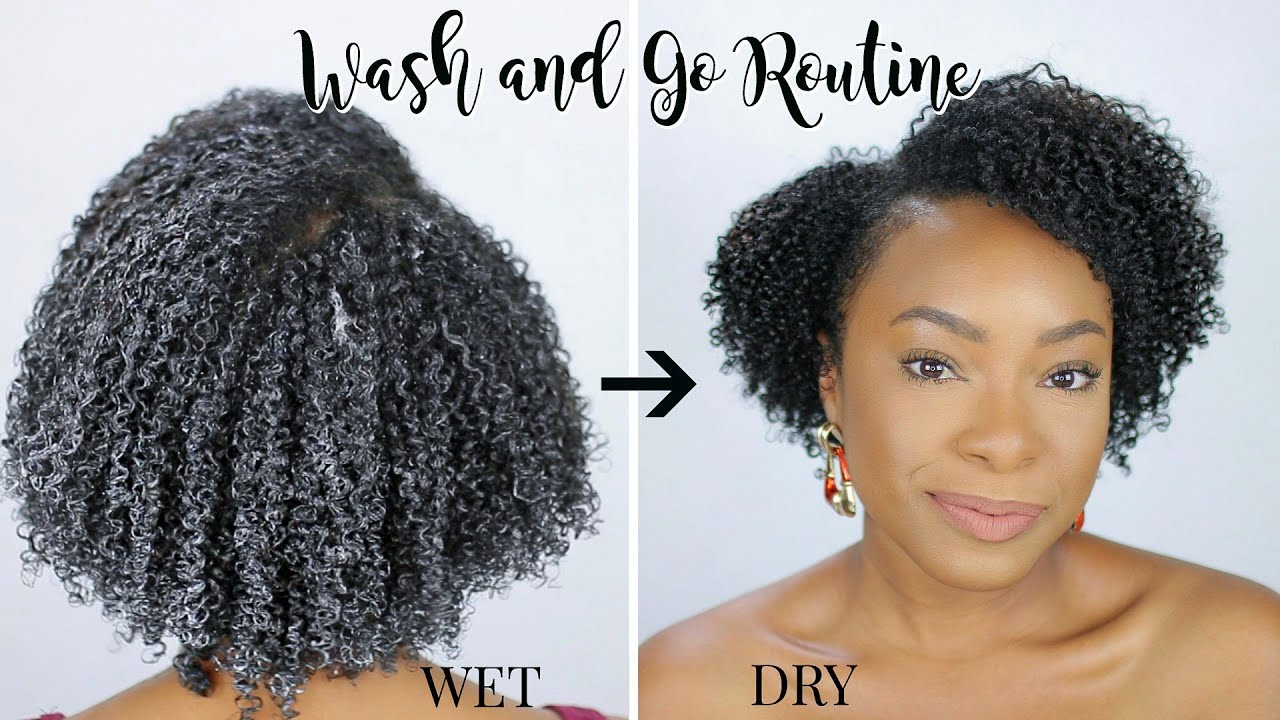 UPDATED WASH AND GO ROUTINE FOR TYPE 4 HAIR | MAX CURL DEFINITION ...