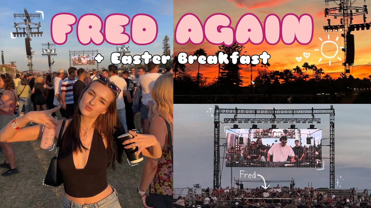 FRED AGAIN PERTH VLOG!! + Easter Breakfast 🎧🌅🐣 - YouTube