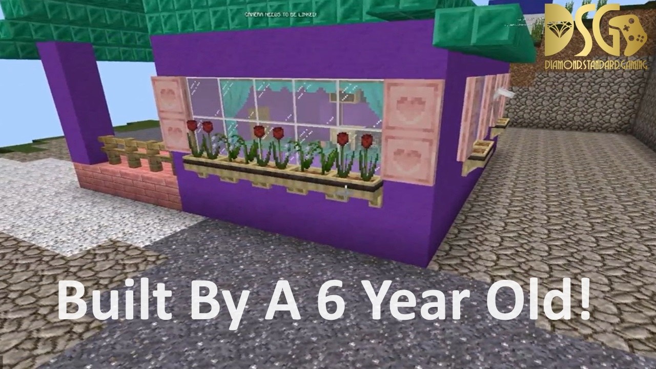 LITTLE GIRL BUILDS COLORFUL MINECRAFT HOUSE! - YouTube
