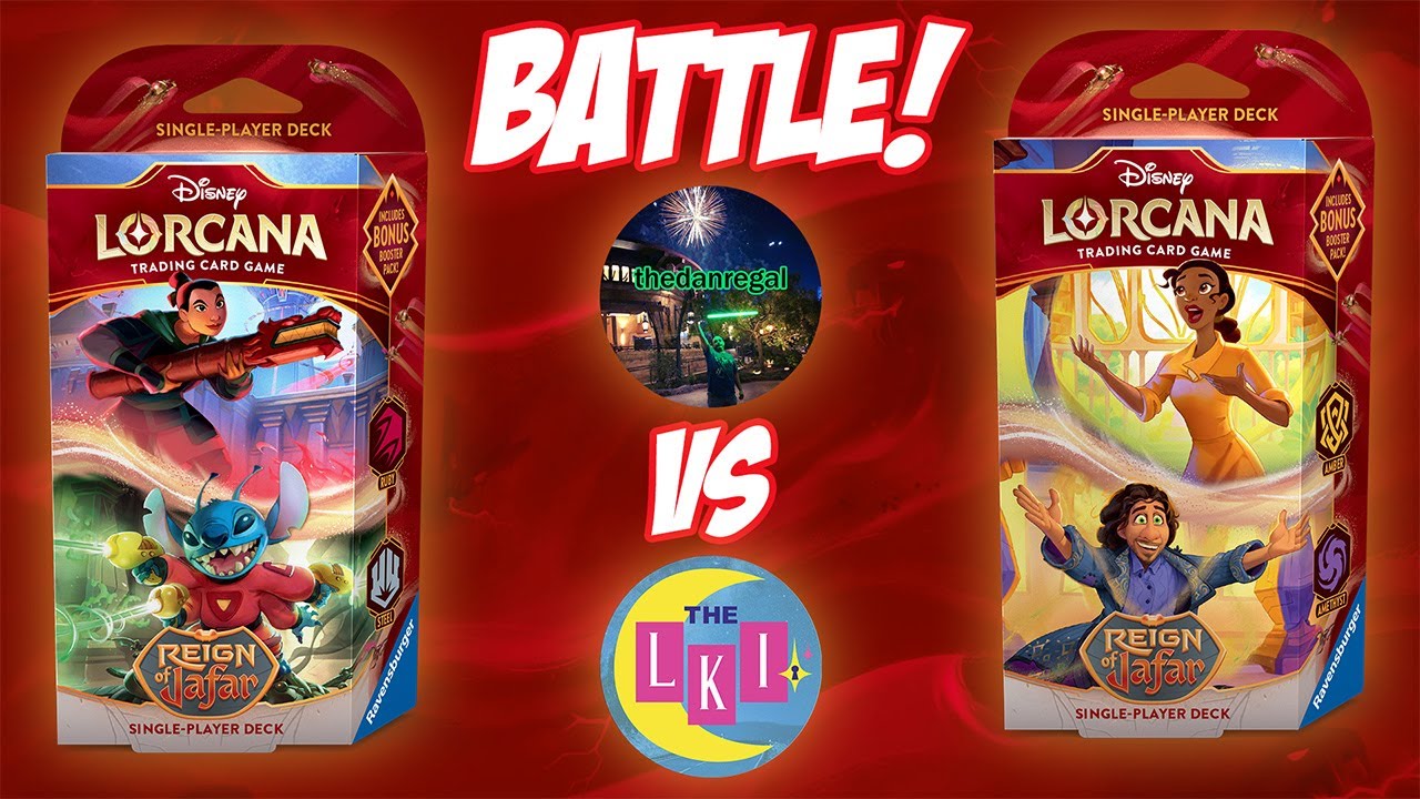 Disney Lorcana Deck Battle! Reign of Jafar Single Player Ruby/Steel v ...