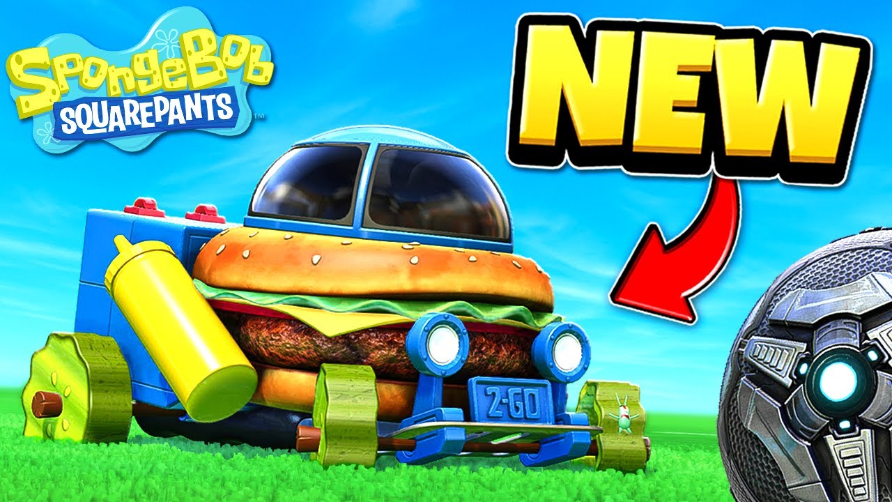 NEW SPONGEBOB PATTY WAGON is INSANE in Rocket League! (First Look ...