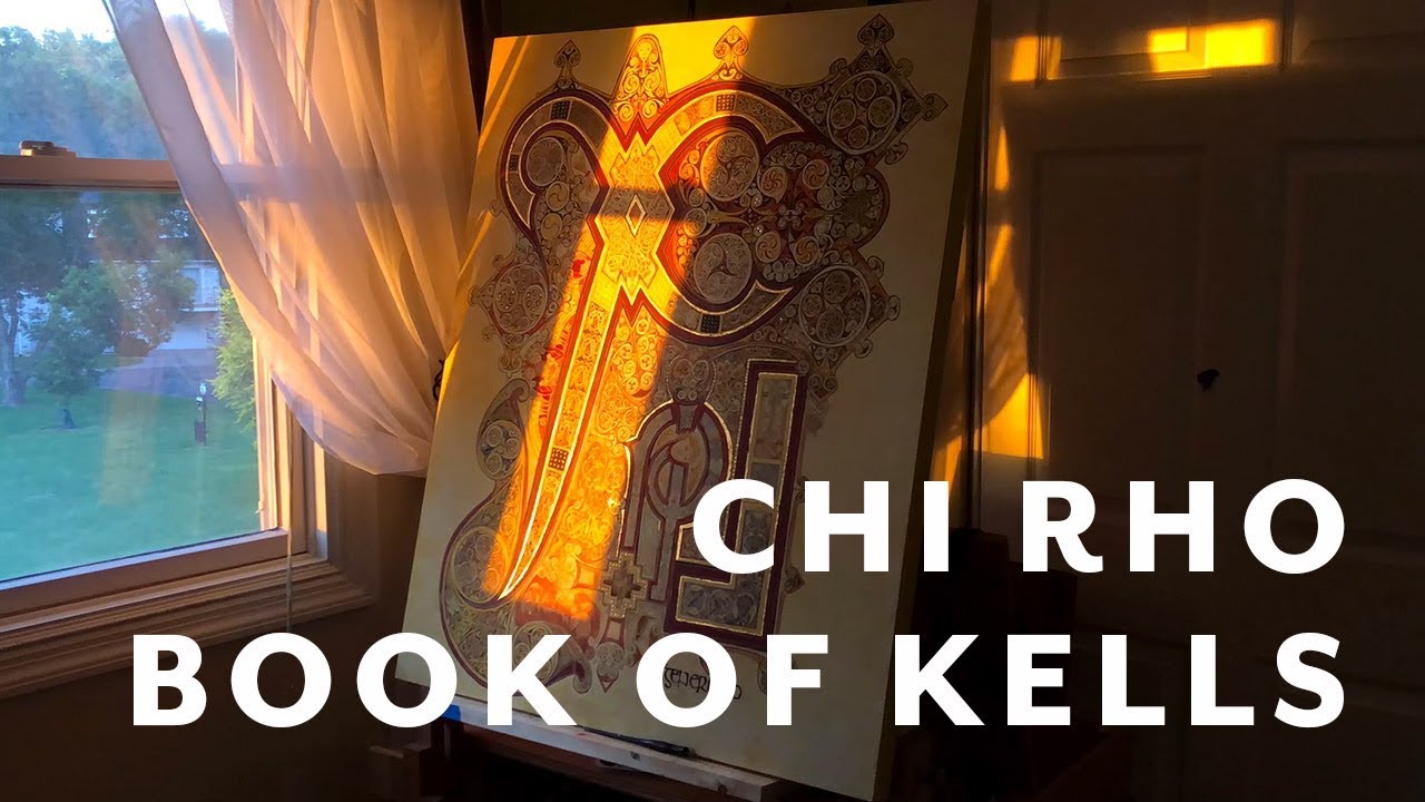 Process of Painting the Chi Rho from the Book of Kells - YouTube