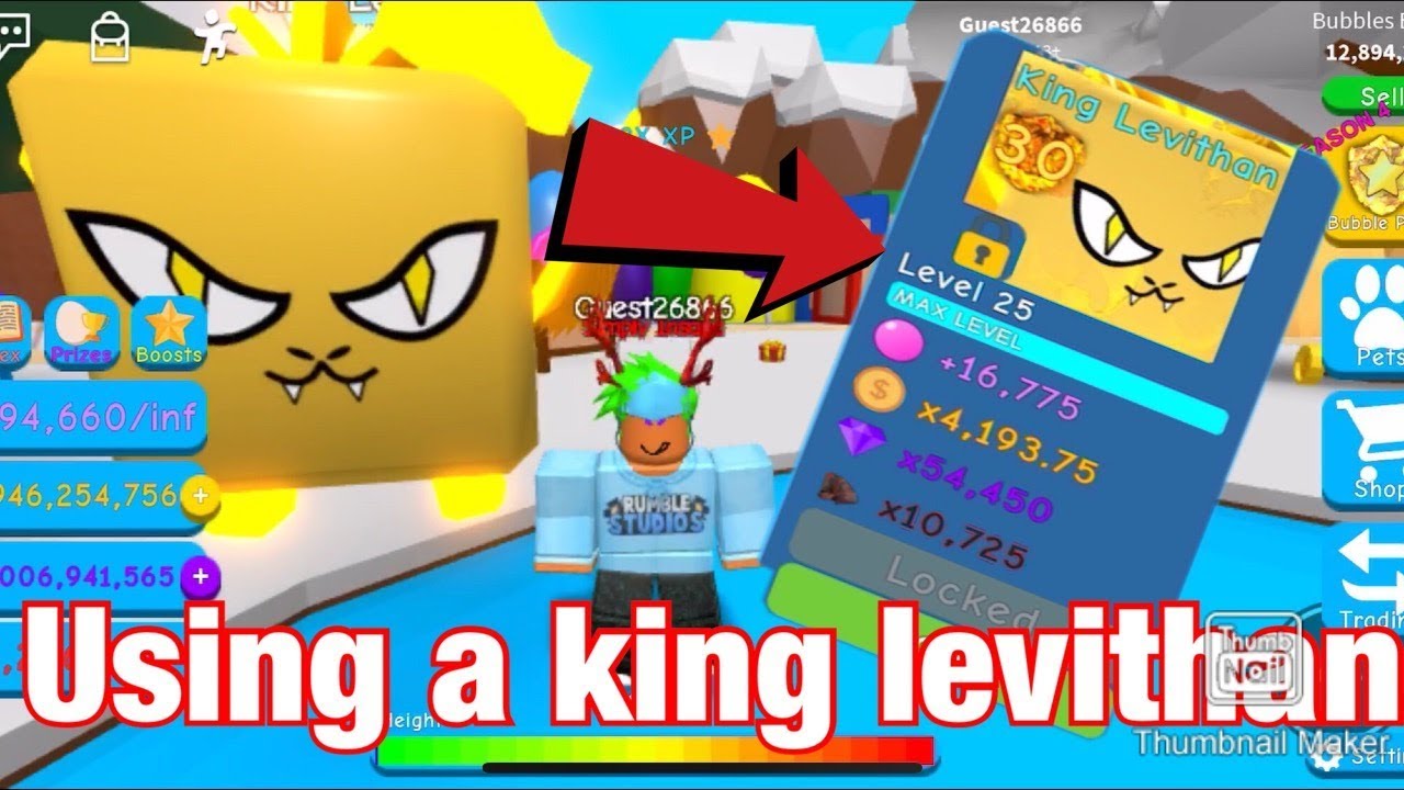 Roblox Bgs Using King Leviathan - YouTube