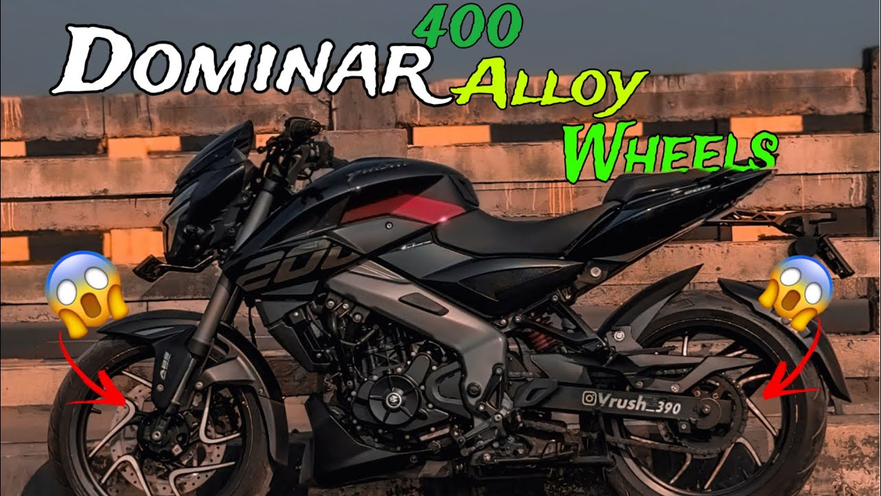 Dominar 400 alloy wheels installation on #ns200 bs7😱😱 first vdo on ...