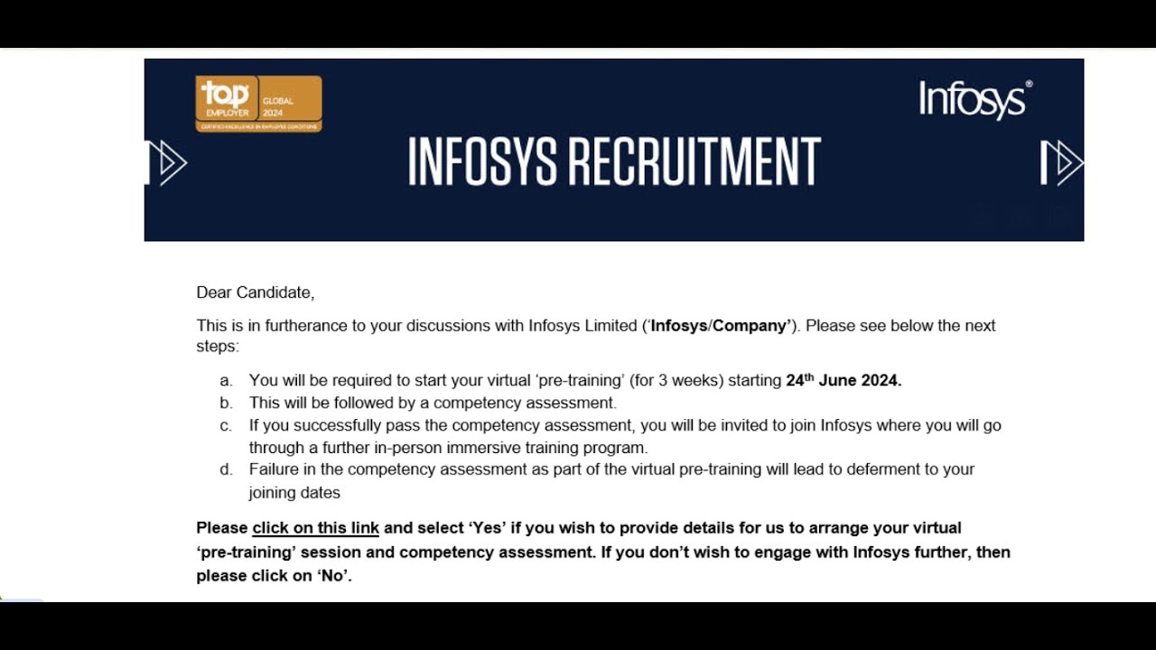 Infosys onboarding update - YouTube