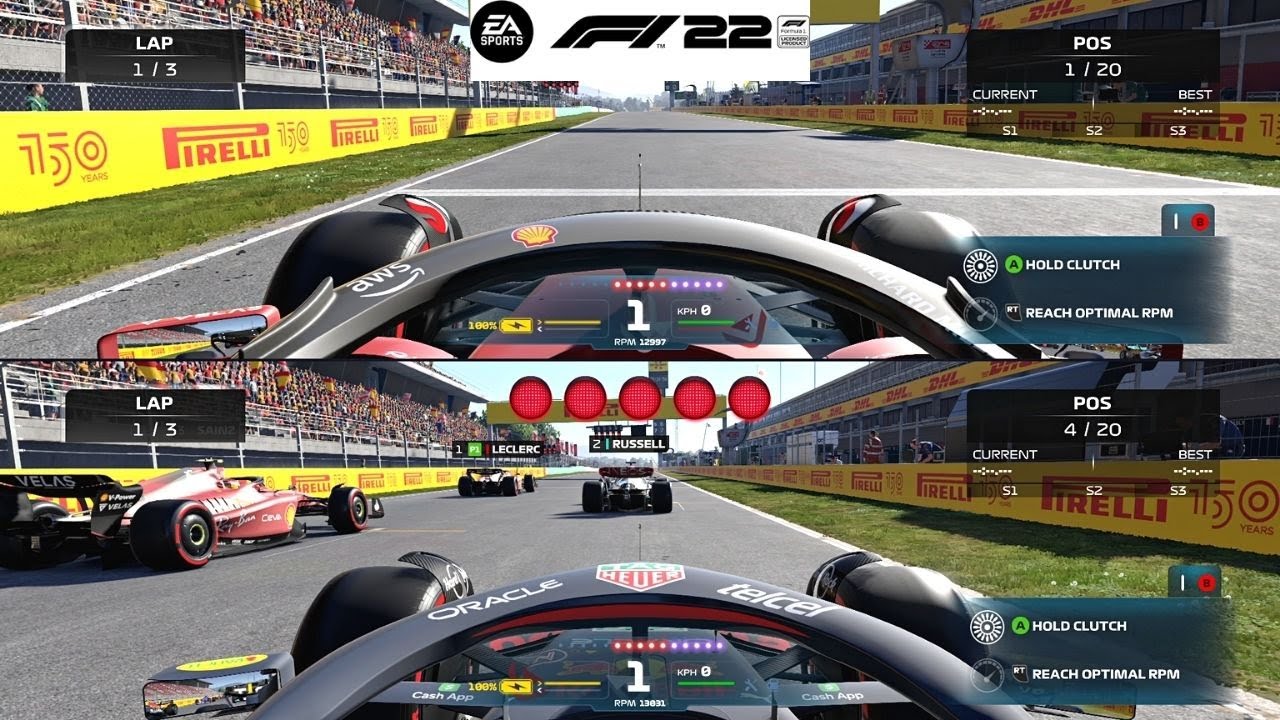 F1 22 - Split-screen - Circuit de Barcelona-Catalunya (after update ...