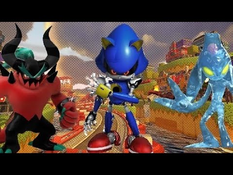 Zavok, Metal sonic, and Chaos gameplay WIDESCREEN: Sonic Forces Speed ...