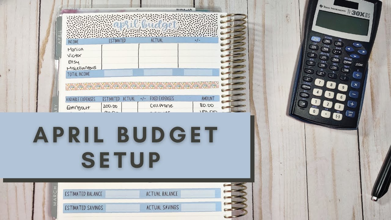 TONS OF CHANGES | April Budget Setup | Erin Condren Monthly Planner ...