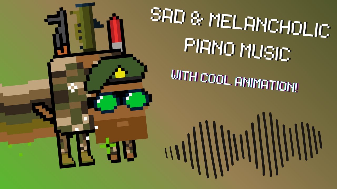 Sad & Melancholic Piano Music With Cool Pixel Animation (Track 11 ...