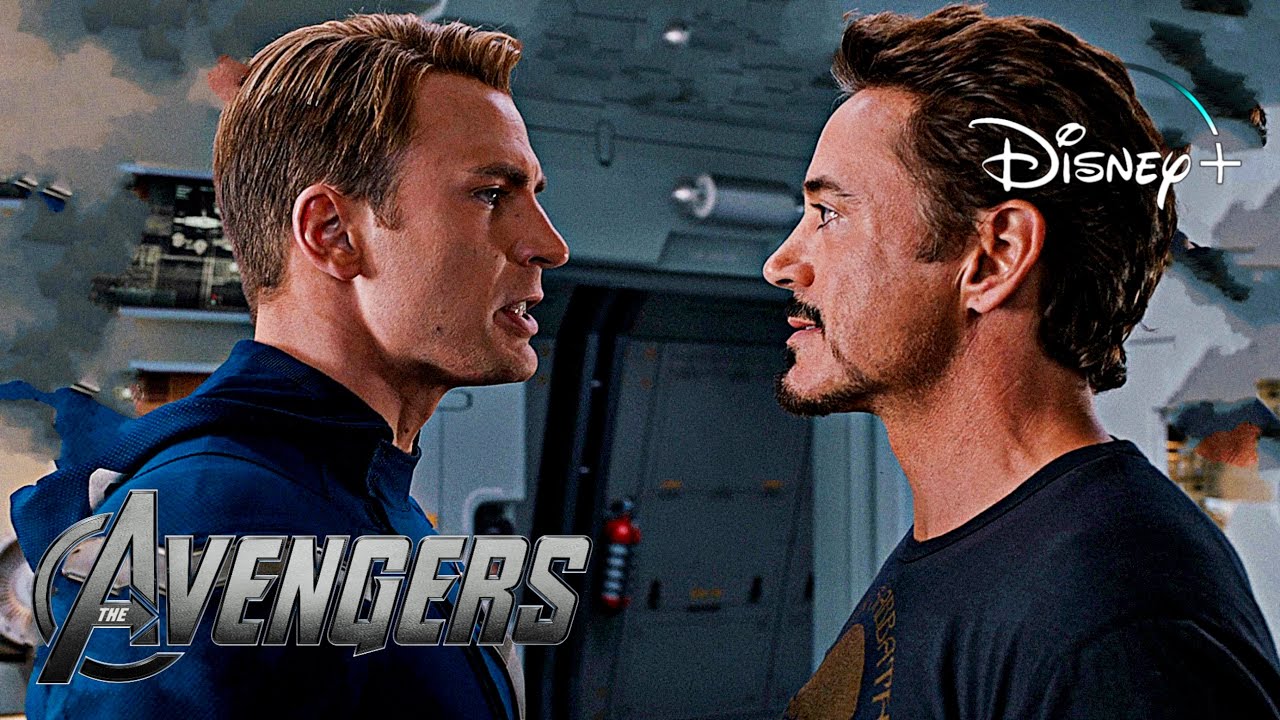 The Avengers | Tony And Steve - Argument Scene | Disney+ [2012] - YouTube
