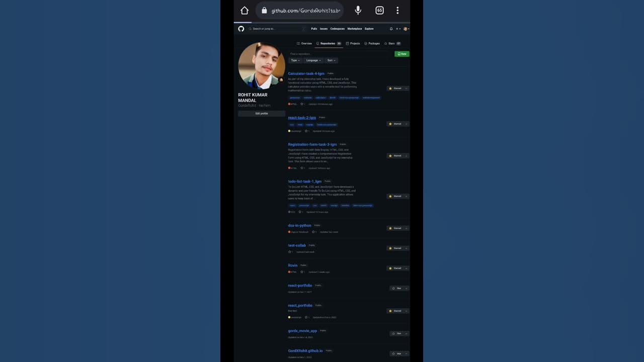 @LetsGrowMore Web Development internship May 2023 Task 2 react app with api by Rohit Kumar ...