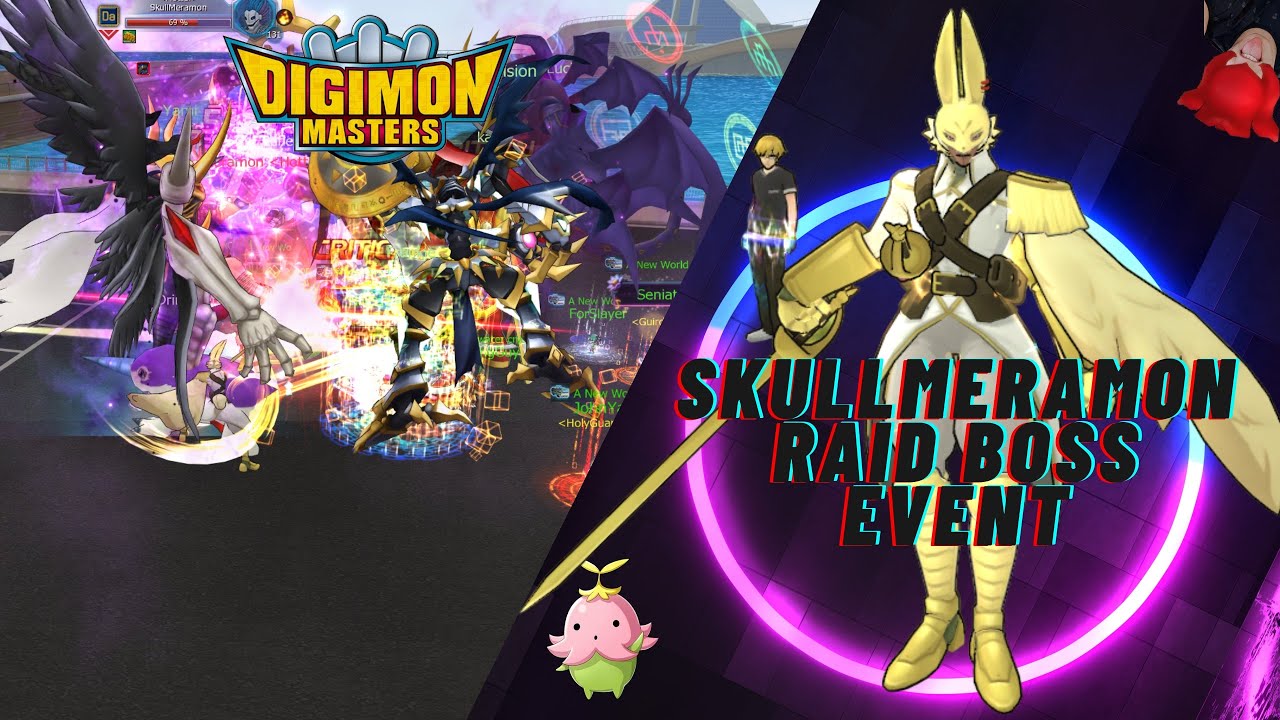Digimon Masters Online (NADMO): Diarbbitmon (VS) SkullMeramon (Raid ...