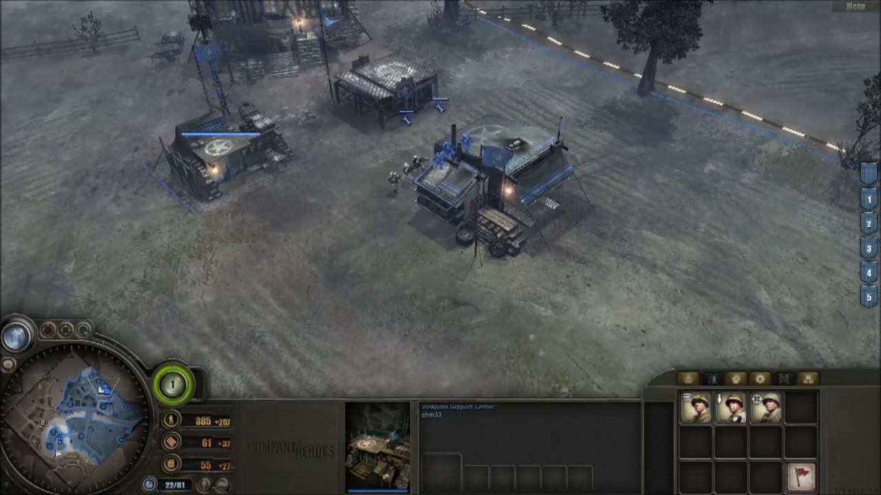 COH Gameplay: Scheldt map; Allied (US) vs. Expert Panzer Elite - YouTube