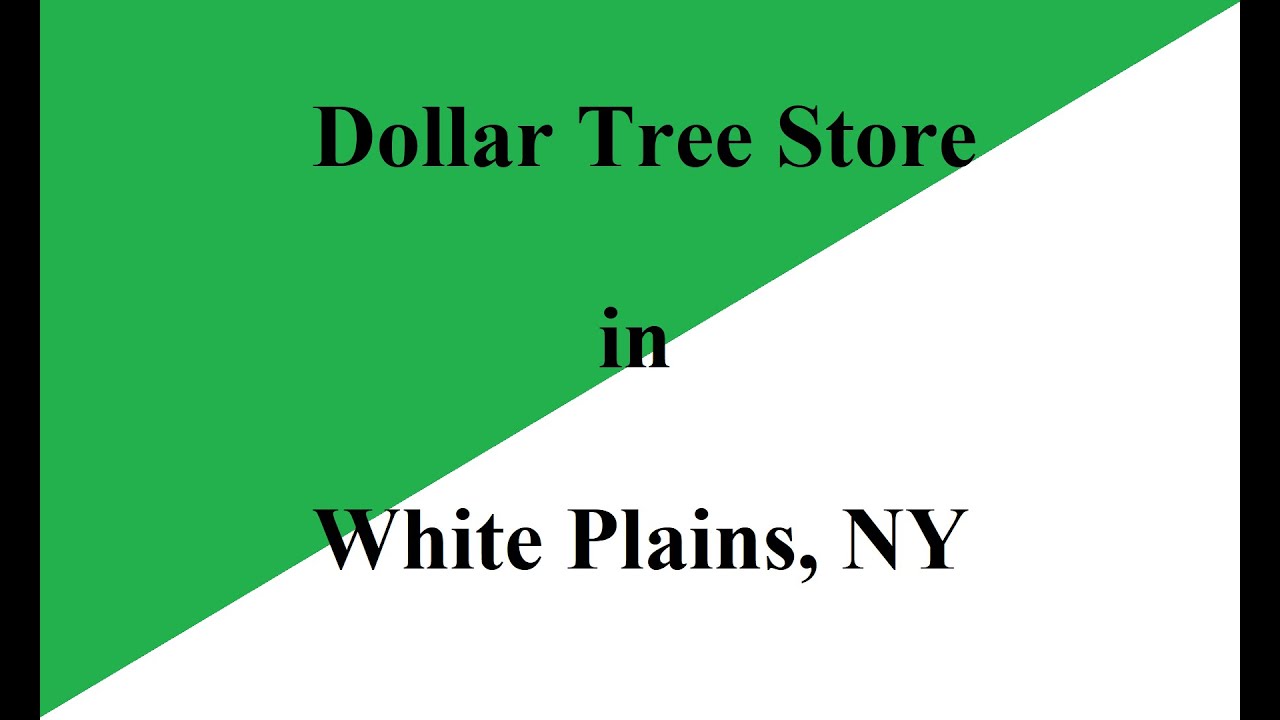 Dollar Tree White Plains, NY Review - YouTube