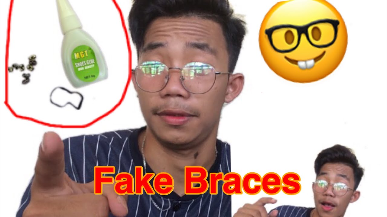 DIY, FAKE BRACES !! (Cheap & Easy) 😬. Vlog#1 - YouTube