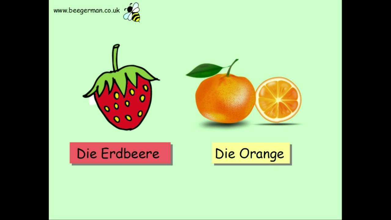 Bumblebee German Course for Children Obst Fruechte Fruits Fruits - YouTube