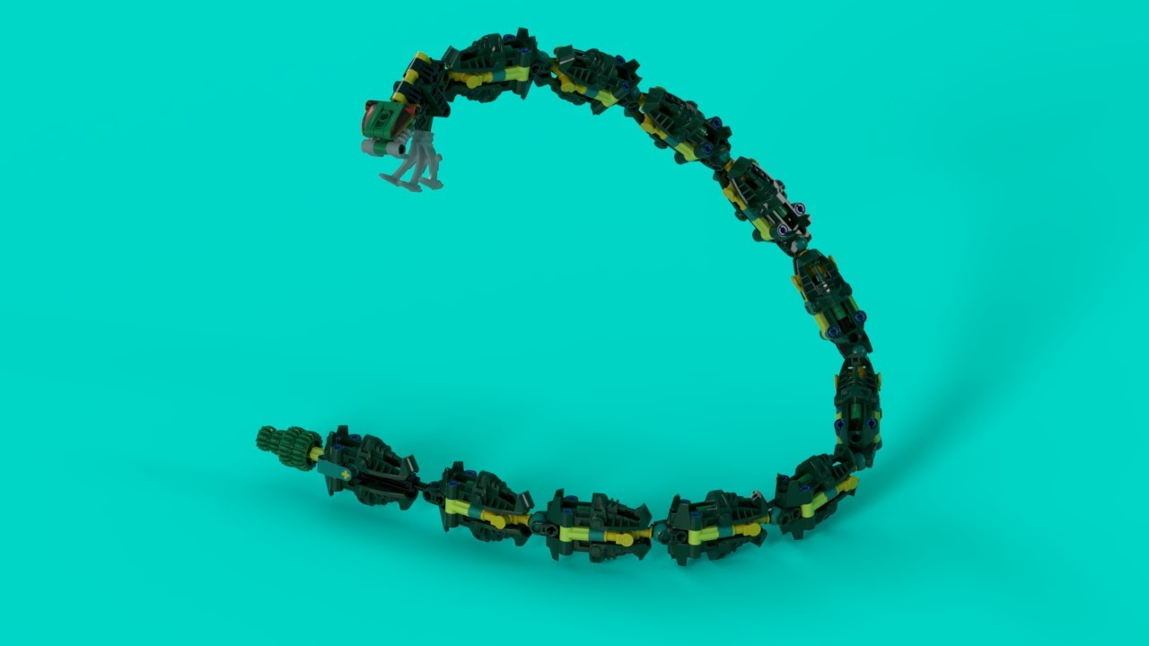 Lego Bionicle Moc Tutorial Metru Serpent - YouTube