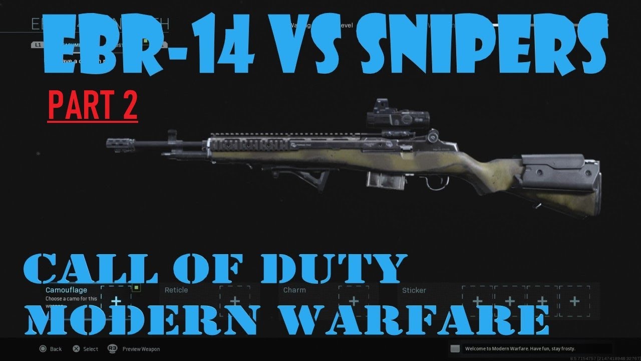 EBR-14 VS SNIPERS Call of Duty Ground War PART 2 - YouTube