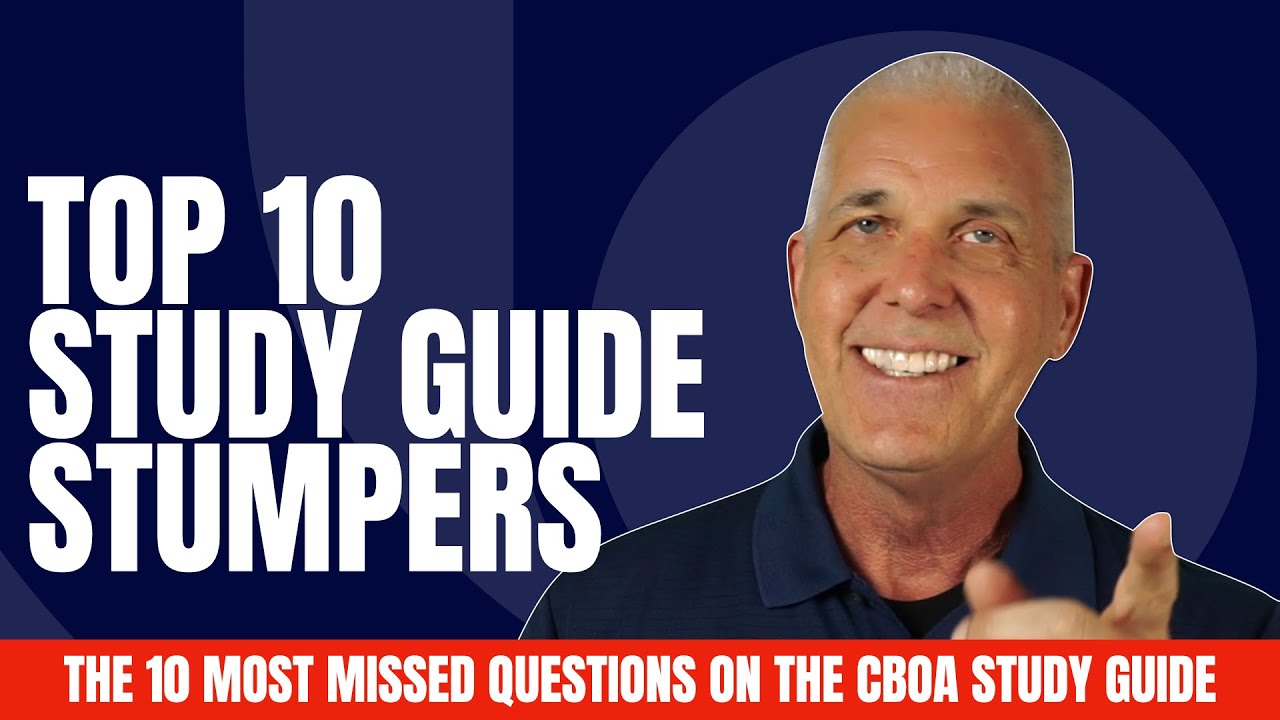 Stumpers from the Study Guide - Top 10 Most Missed Questions - YouTube