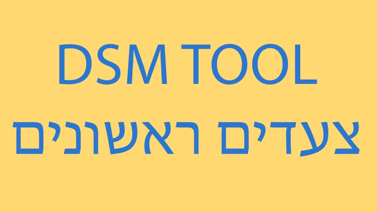 DSM Tool - צעדים ראשונים - YouTube