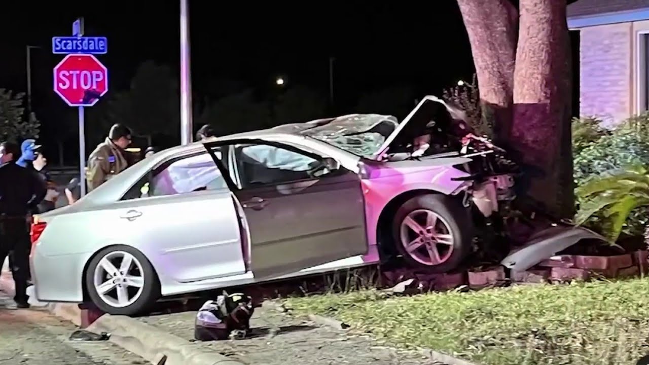 SAPD: Woman arrested for DWI after drivers crash into home, tree - YouTube