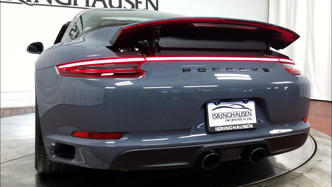 2017 Porsche 911 Targa 4 GTS in Graphite Blue - 136970A - YouTube
