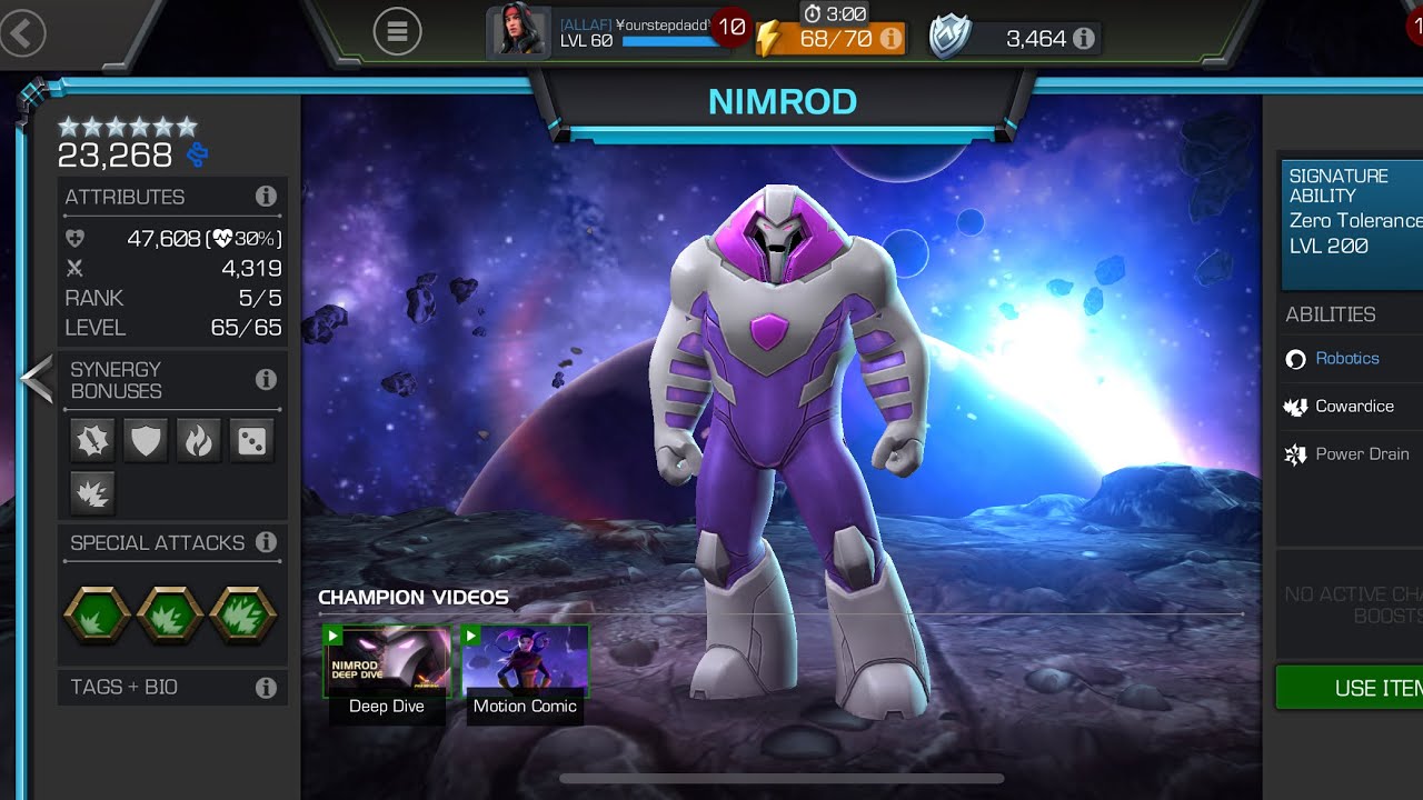 R5 Nimrod vs gladiator tech objectives - YouTube