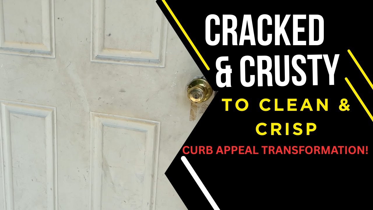 From Cracked & Crusty to Clean & Crisp | Front Door Refresh# ...