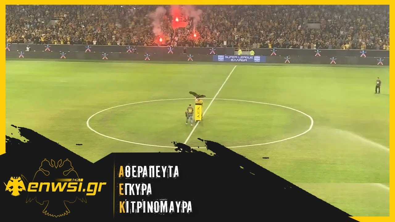 Ο Οδυσσέας, ο Αετός της ΑΕΚ στην Πρώτη του Πτήση Μέσα στην «Αγιά Σοφιά ...