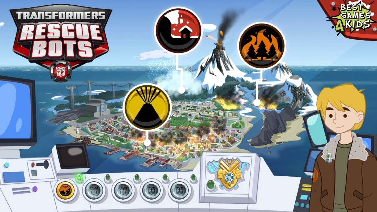 Wildfires, Volcanoes & Avalanches MISSIONS! | Transformers Rescue Bots ...