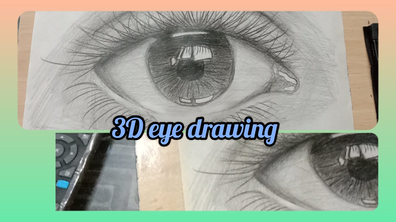 3D eye drawing - YouTube