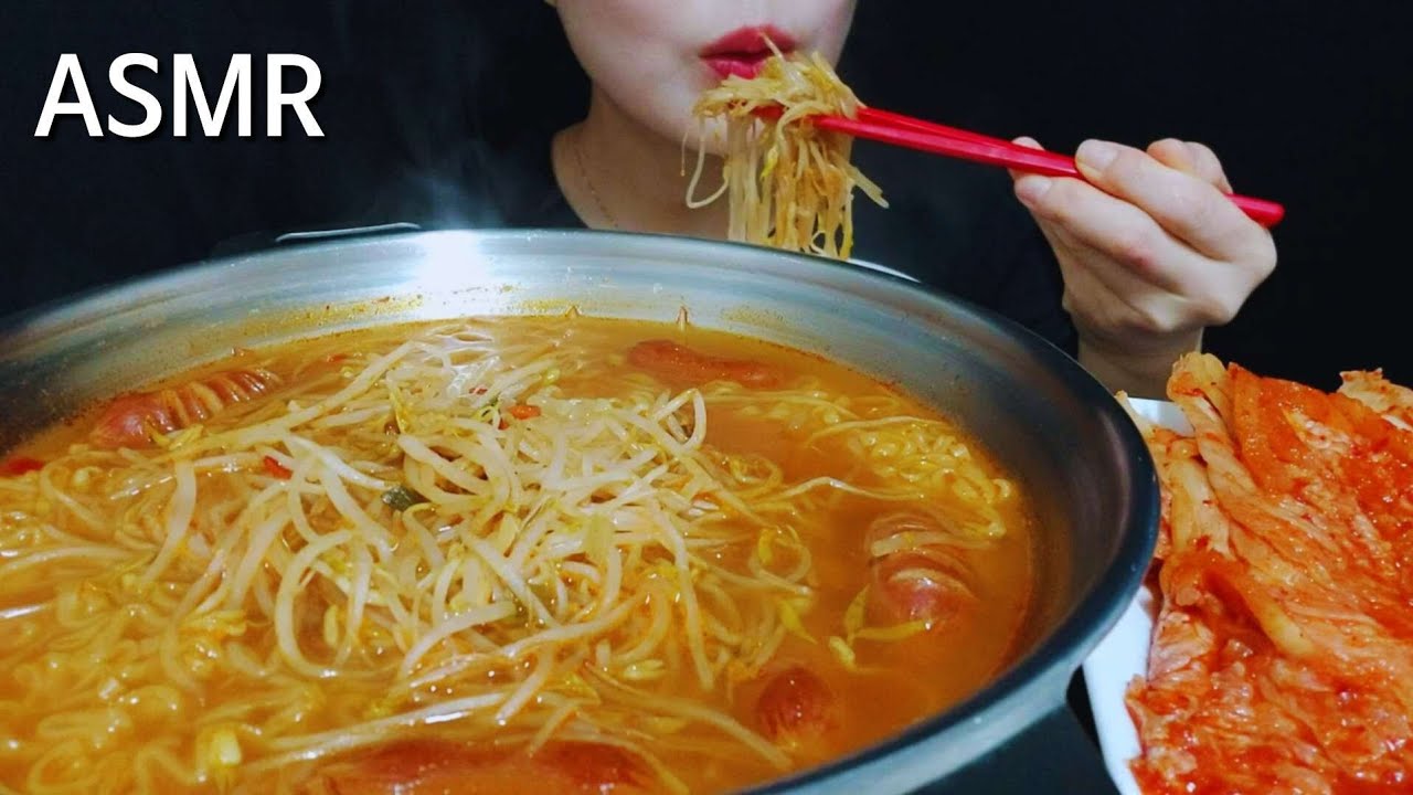 숙주 듬뿍넣은 라면 먹방 RAMYEON MUKBANG WITH GREEN BEAN SPROUTS | ASMR | EATING ...