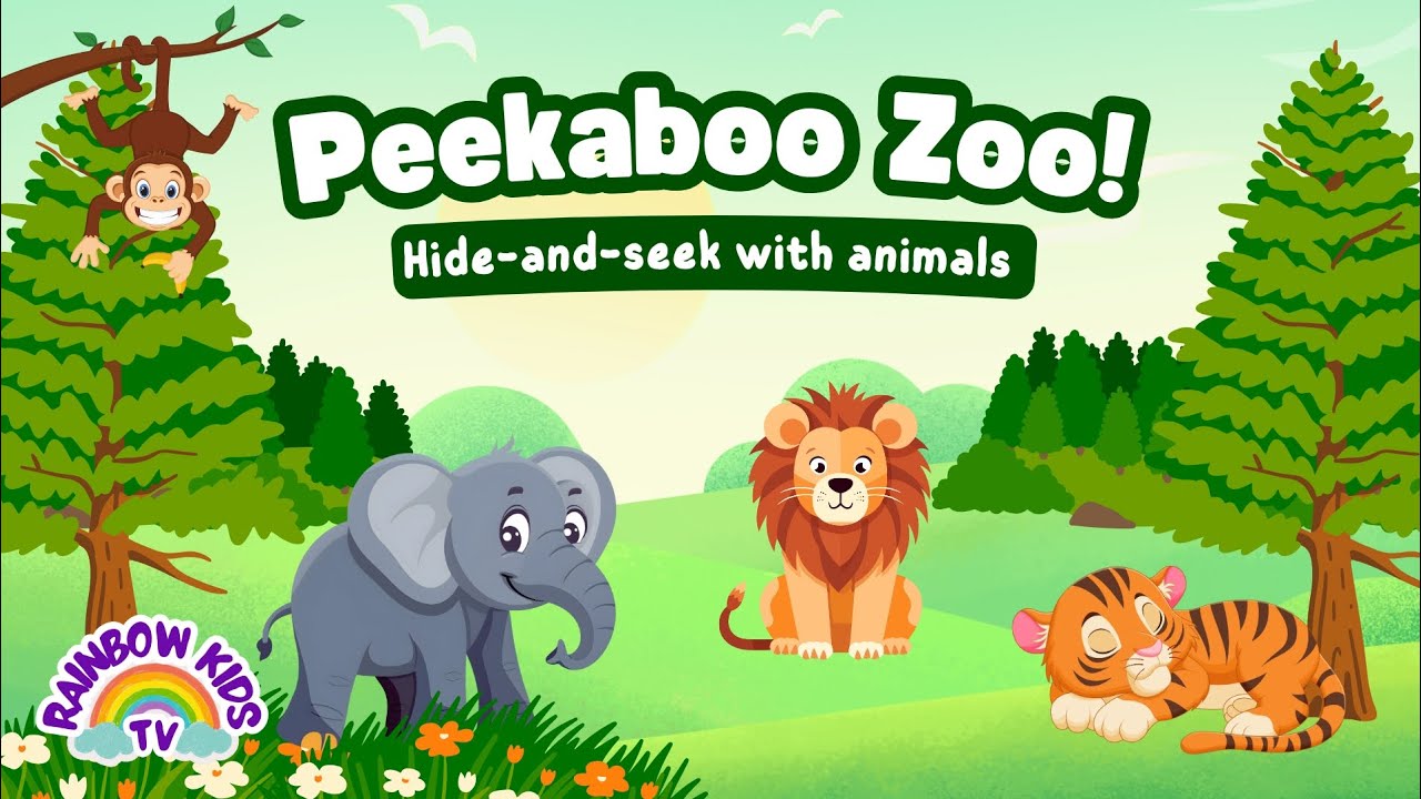 Peekaboo with the Zoo! Fun Animal Song for Kids | Learn Animal Sounds ...