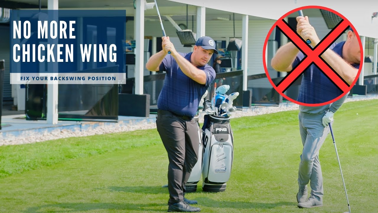 How To Fix Your Backswing “Chicken Wing” - YouTube