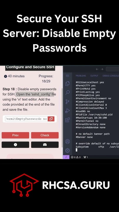 Secure Your SSH Server: Disable Empty Passwords in 30 Seconds! 🔒 - YouTube