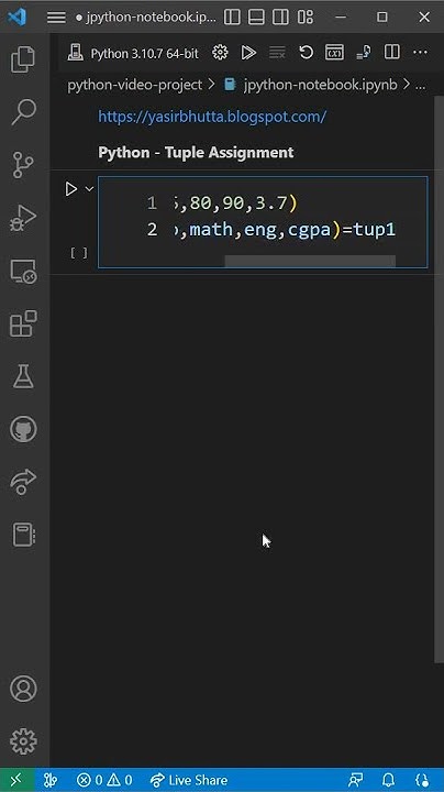 Unpacking a Tuple in Python | Creating a Tuple in Python | Python Tips - YouTube
