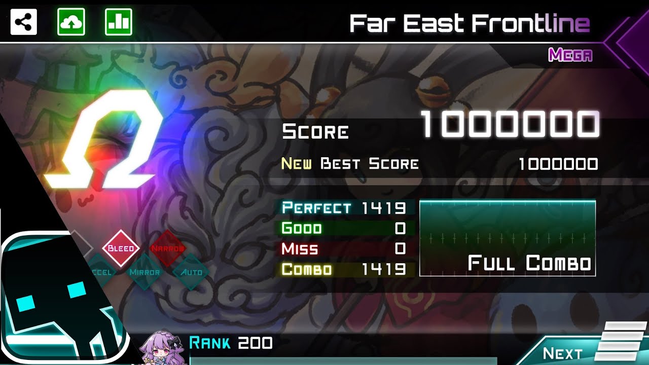 [Dynamix] Far East Frontline (MEGA): All Perfect OMEGA Rank - YouTube