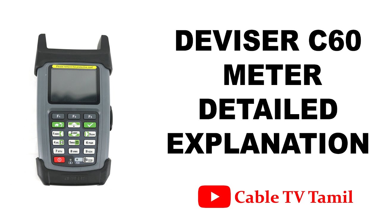 C60 Digital Meter Detailed Explanation In Tamil | Cable TV Tamil - YouTube