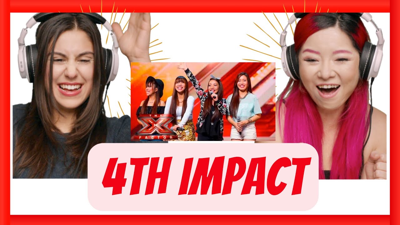 Fan Girls React to 4th Impact Bang Bang X Factor UK - YouTube