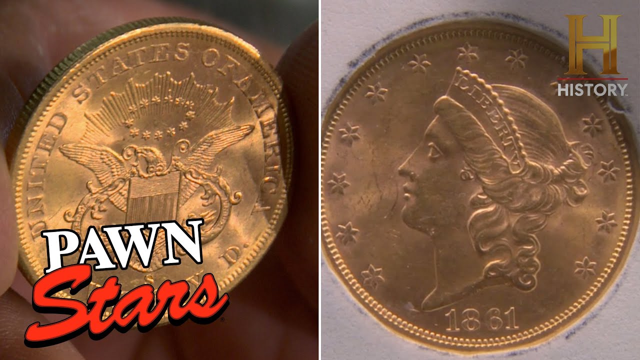 $34,000 For Rare 1861 Gold Coin (Season 3) | Pawn Stars - YouTube