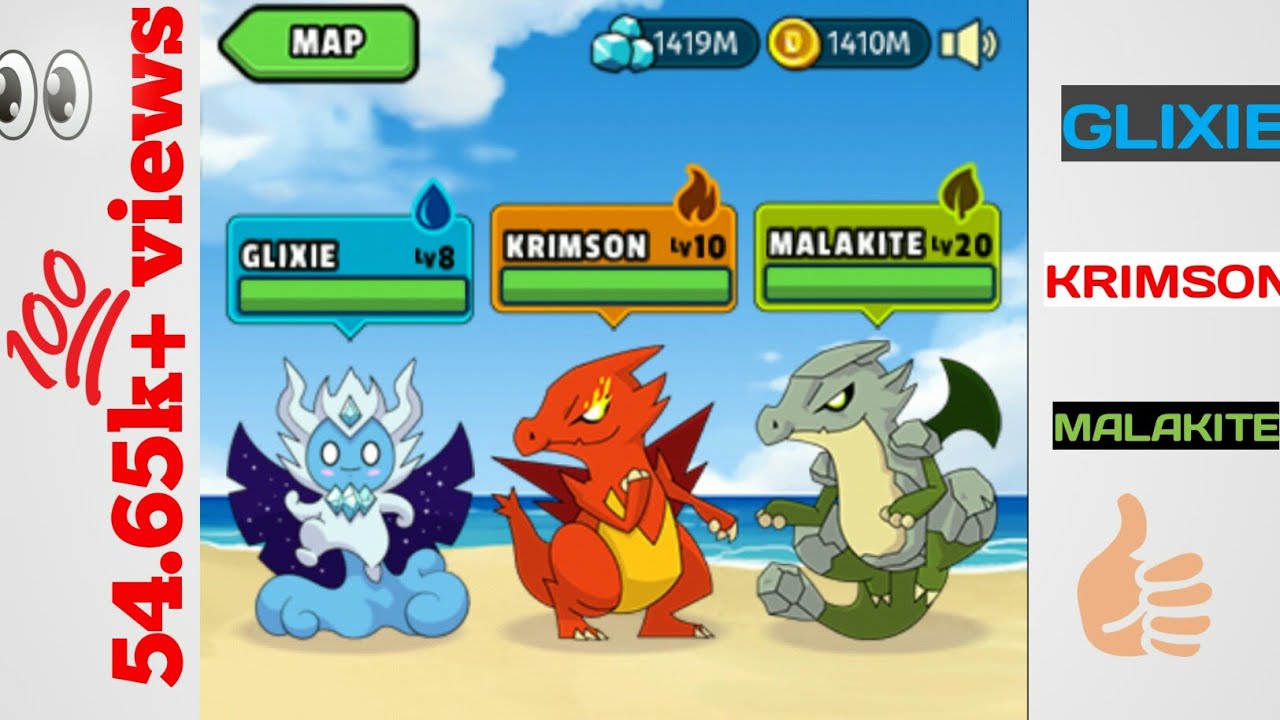 Dynamons World Super Mod Apk With Malakita, & Krimson ,Glixie Version ...