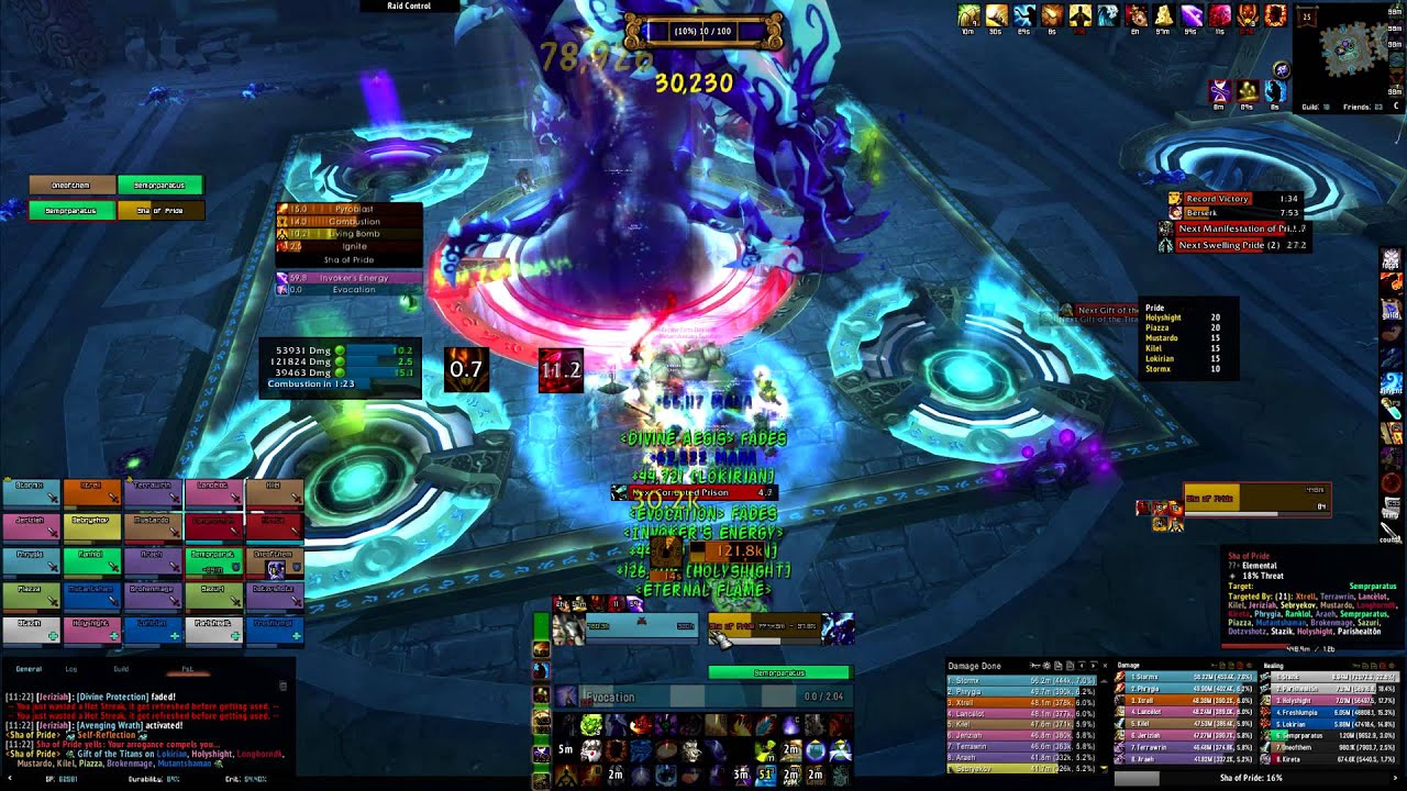 WoW SoO Air vs Sha of Pride 25M Normal (Fire Mage PoV) - YouTube